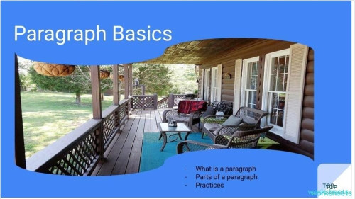 Paragraph basics. Interactive worksheet | TopWorksheets
