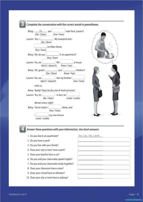 lvl0 - Workbook Unit 7 Exercise 9-10. Interactive worksheet | TopWorksheets