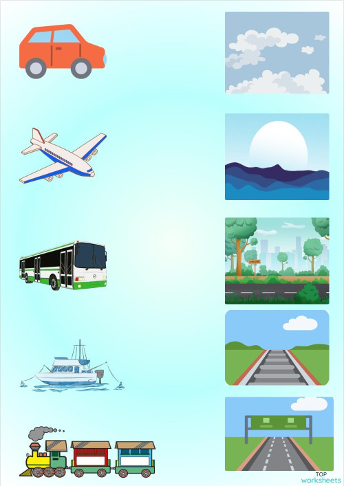 TRANSPORTATION!. Interactive worksheet | TopWorksheets