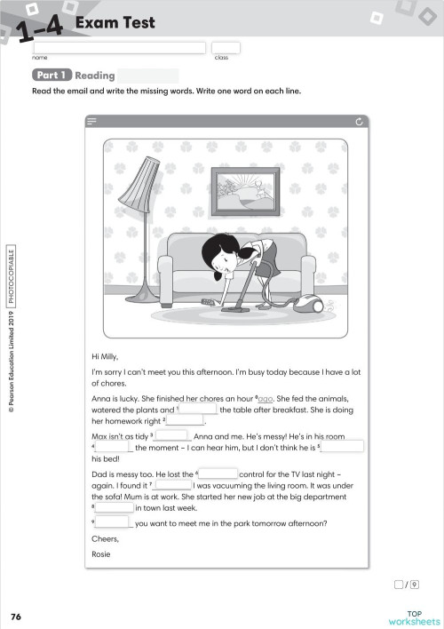 7 Grade Reading Comprehension 1 Term. Interactive worksheet | TopWorksheets