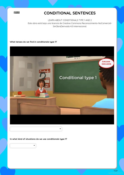 CONDITIONALS: interactive worksheets and online exercises | TopWorksheets