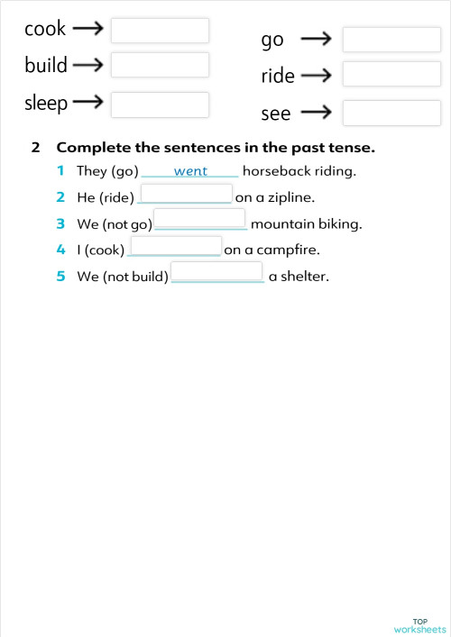 Past simple vs Present Perfect. Interactive worksheet | TopWorksheets