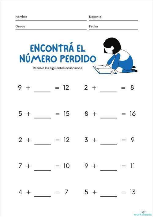 SUMAS CON LLEVADA. Ficha interactiva | TopWorksheets