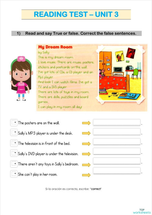 Unit 3 - READING. Interactive worksheet | TopWorksheets
