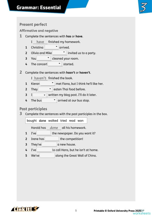 8 ano grammar u3. Interactive worksheet | TopWorksheets