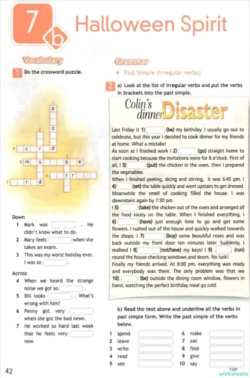 Spotlight WB 7b. Interactive worksheet | TopWorksheets