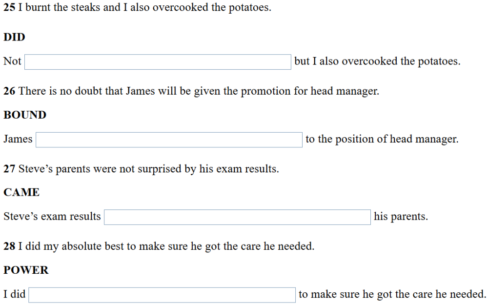 Test 4 CAE Practice Tests PAPER 1 - READING AND USE OF ENGLISH PART 4 ...