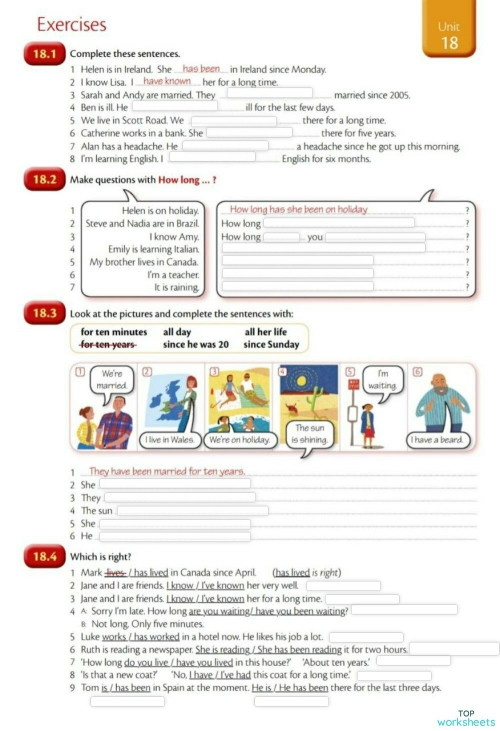 Murphy U18. Interactive worksheet | TopWorksheets