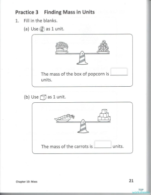 Chapter 10 : Mass (Practice 3 - Finding the Mass in Units). Interactive ...