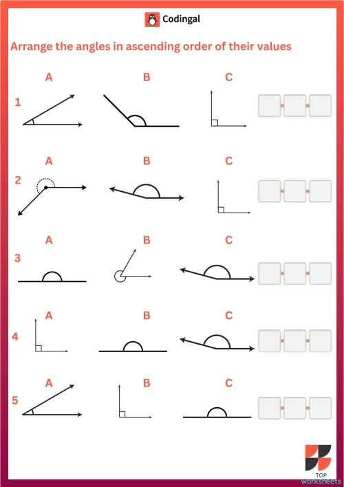 M_G06M09L40_WC01_Types_of_Angles_1. Interactive worksheet | TopWorksheets
