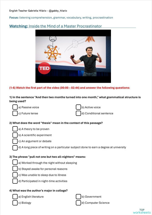 Watching - Inside the Mind of a Master Procrastinator. Interactive ...