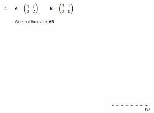 Matrices Review Test. Interactive worksheet | TopWorksheets
