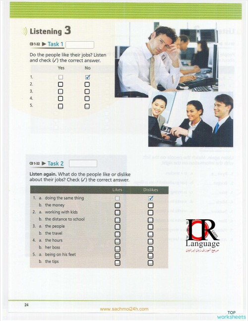 LISTENING 3: JOBS. Interactive worksheet | TopWorksheets