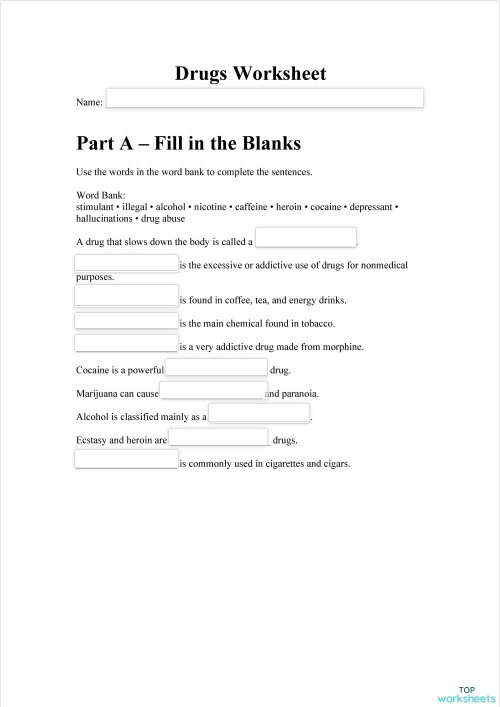 Health: interactive worksheets and online exercises | TopWorksheets