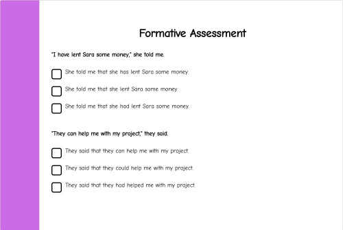 Formative Assessment. Interactive worksheet | TopWorksheets
