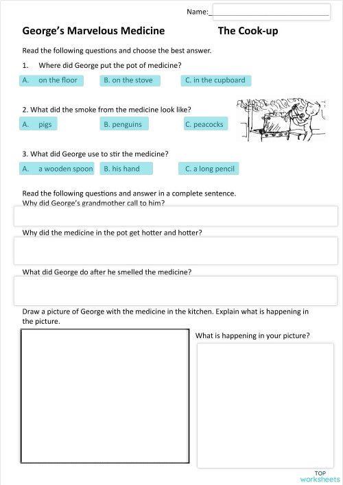 Chapter 5 The Cook Up. Interactive worksheet | TopWorksheets