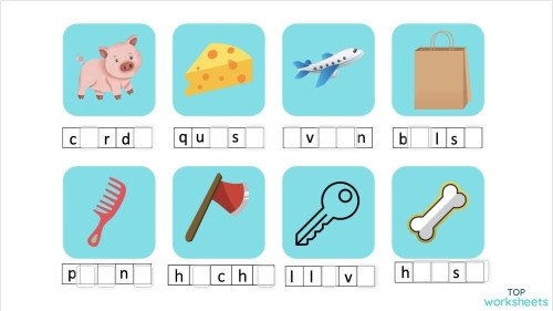 Palabras con CC. Ficha interactiva | TopWorksheets