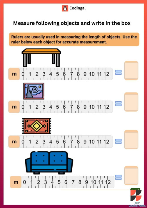 M_G01M12L44_WE02_Measuring_Length_(Meters_and_Feet)_6. Interactive worksheet | TopWorksheets