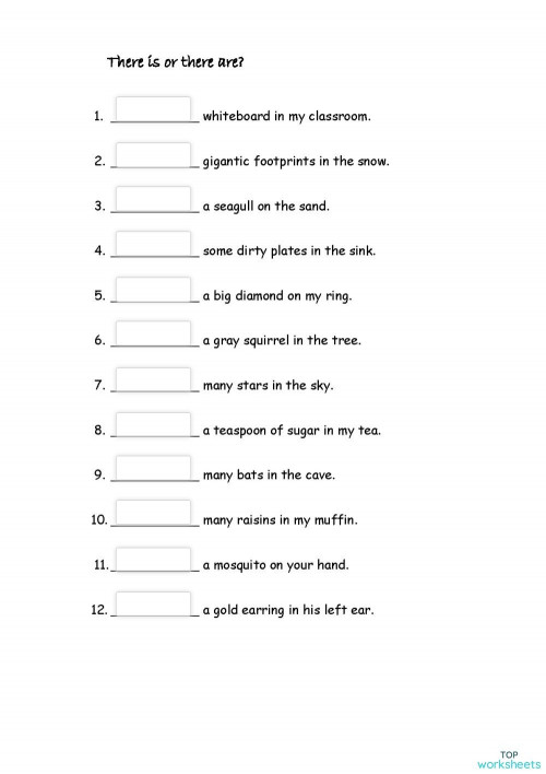 Interactive worksheets and online exercises in english | TopWorksheets