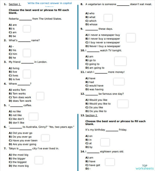 Vocabulary: booking a flight. Interactive worksheet | TopWorksheets