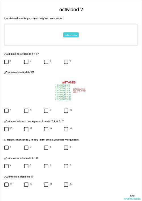actividad 2. Ficha interactiva | TopWorksheets