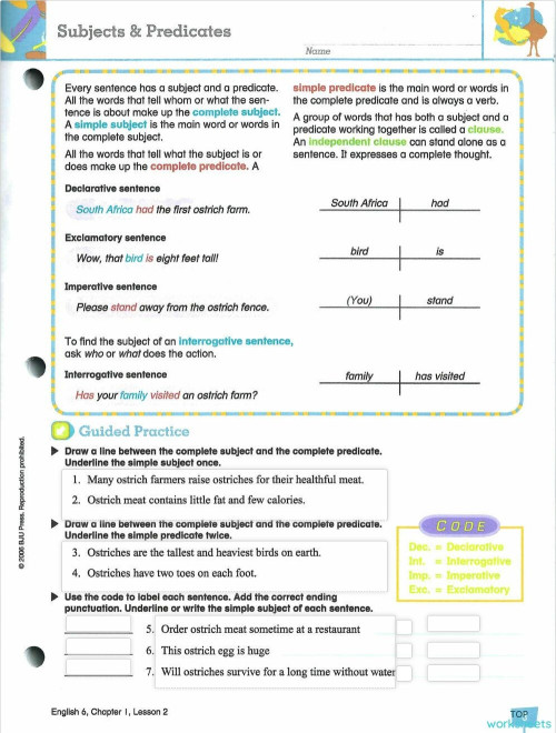 Chapter 1: Lesson 3: Pg 5. Interactive worksheet | TopWorksheets
