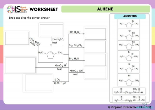 ALKENES MIND MAP. Interactive worksheet | TopWorksheets