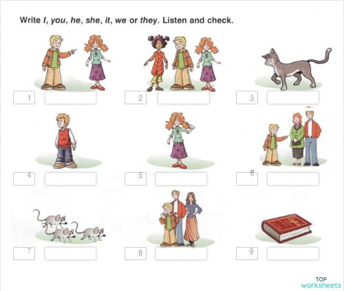 be (am/is/are) part 1. Interactive worksheet | TopWorksheets
