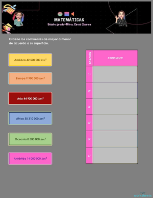 Mayor y menor. Ficha interactiva | TopWorksheets