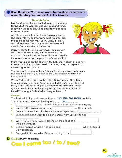 Unit 1: Reading Practice. Interactive worksheet | TopWorksheets