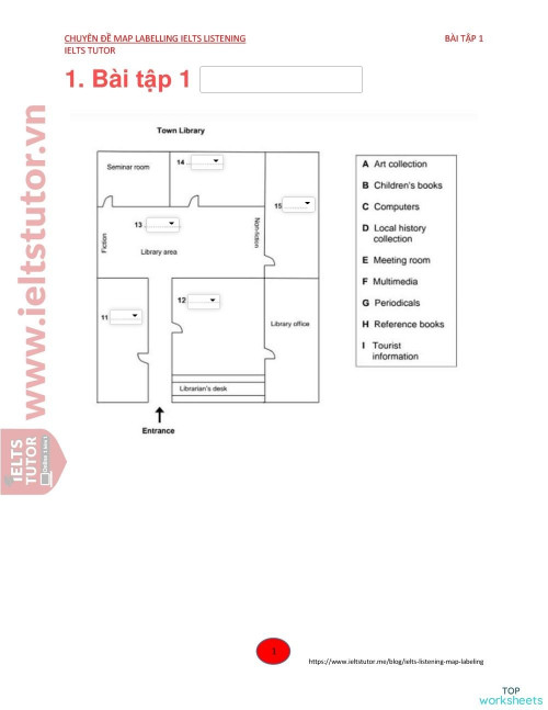 Advanced Map Listening 1. Interactive worksheet | TopWorksheets