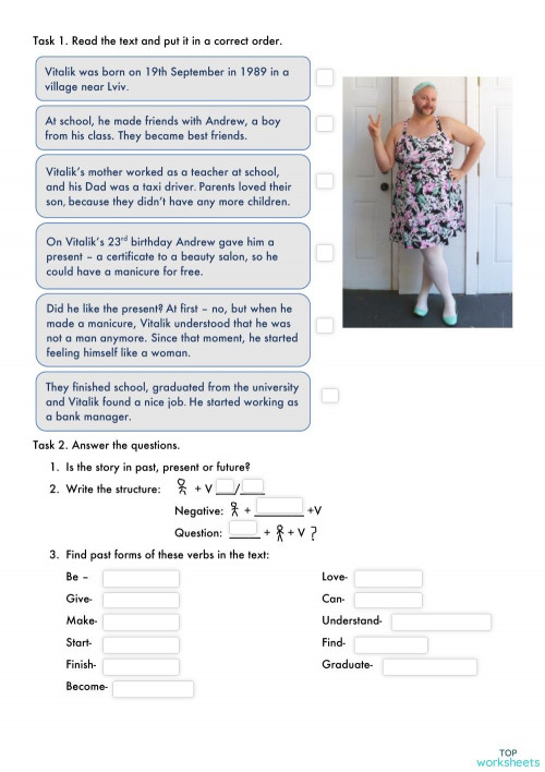 Past Simple. Interactive worksheet | TopWorksheets