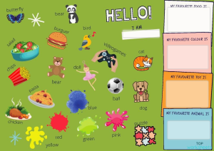 Hello I am. Interactive worksheet | TopWorksheets