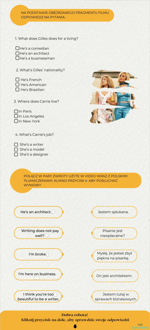 Paying attention. Interactive worksheet | TopWorksheets