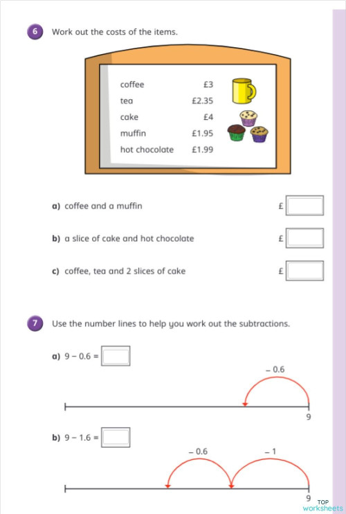 5 A Day Wednesday 24th April. Interactive worksheet | TopWorksheets
