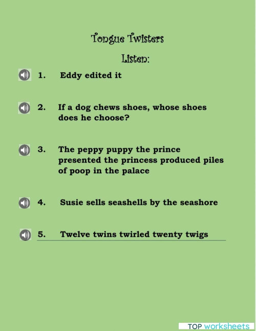 Other: interactive worksheets and online exercises | TopWorksheets