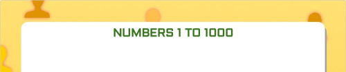 NUMBERS 1 TO 1000. Interactive worksheet | TopWorksheets