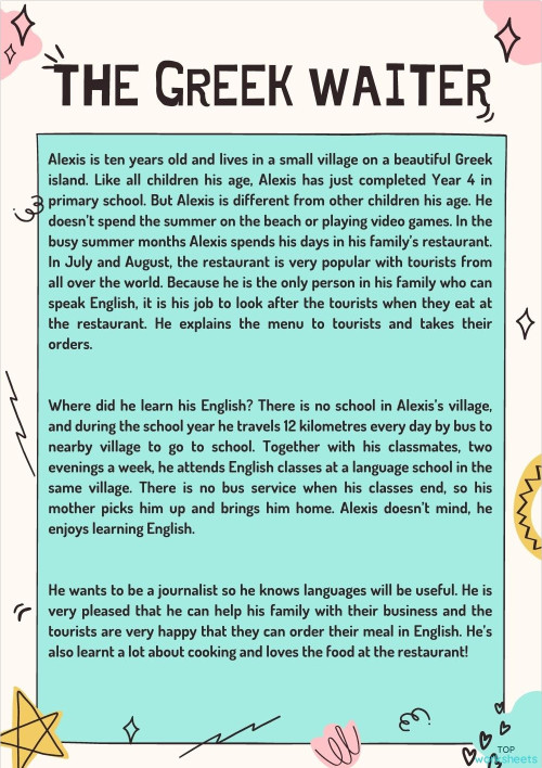 READING PRACTICE - JOBS FOR FLYERS. Interactive worksheet | TopWorksheets