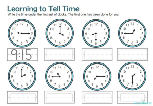 Time Practice. Interactive worksheet | TopWorksheets