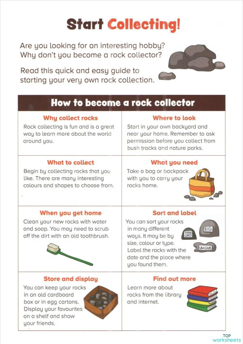 Lesson 60 Start Collecting. Interactive worksheet | TopWorksheets