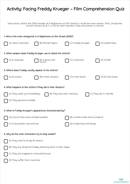 Listening comprehension: interactive worksheets and online exercises ...