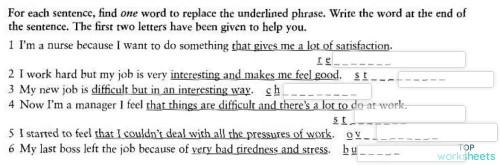 Stress and Stress management. Interactive worksheet | TopWorksheets