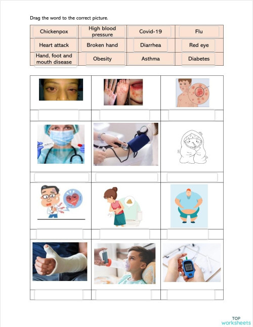 infectious disease. Interactive worksheet | TopWorksheets