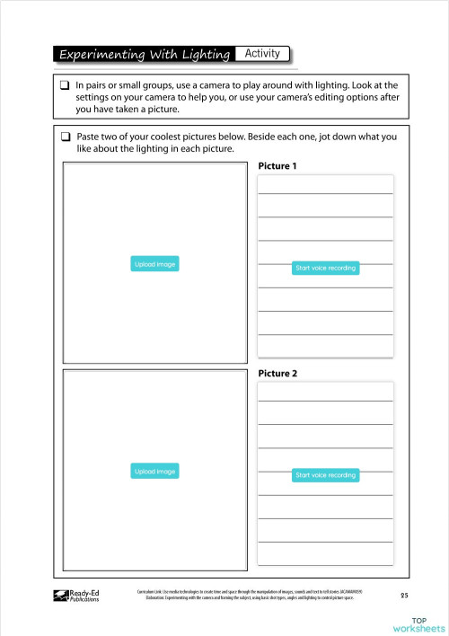 Audiovisual education: interactive worksheets and online exercises ...