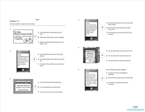 A2 Cambridge Reading and Writing: interactive worksheets and online ...