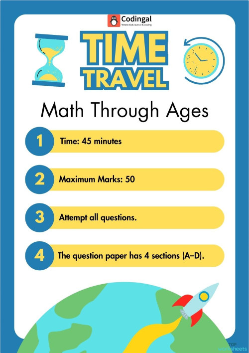M_G06_T9_Time_Travel. Interactive worksheet | TopWorksheets