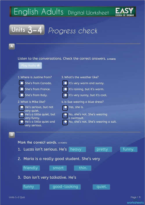 Other: interactive worksheets and online exercises | TopWorksheets