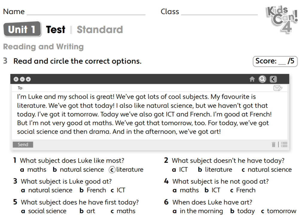 Unit 1 Reading. Ficha interactiva | TopWorksheets