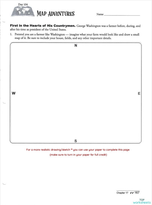 Chapter 17: Pg 167-168 Map Adventures. Interactive worksheet ...