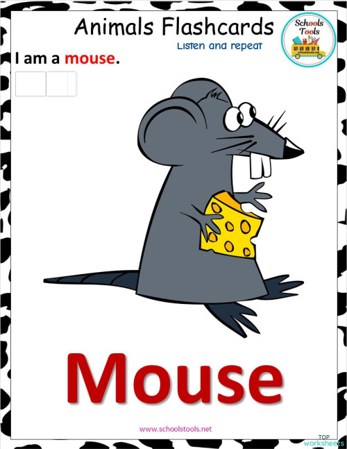 Animals Flashcards 5. Interactive worksheet | TopWorksheets